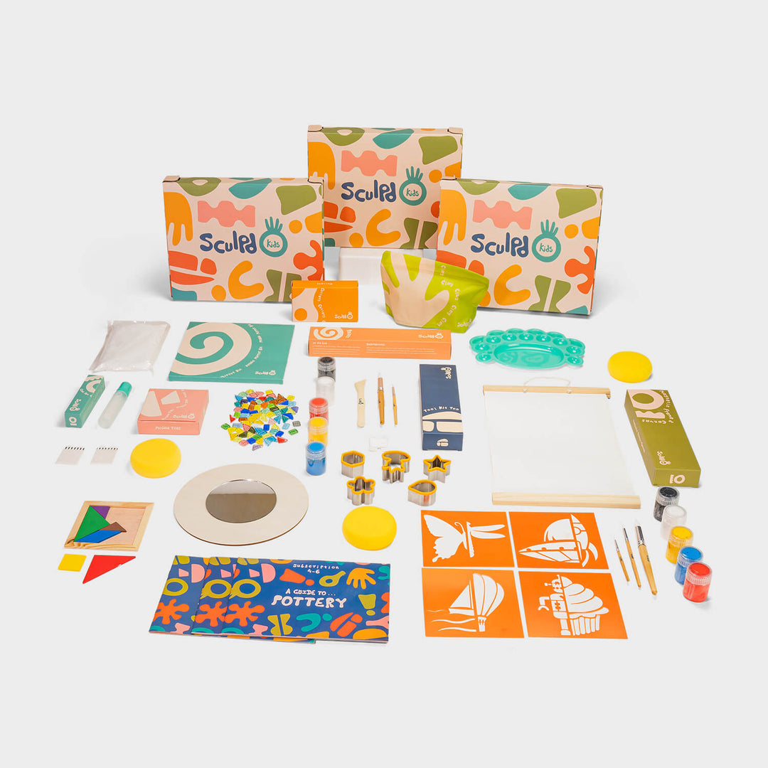 Sculpd Kids | Immersive Pottery, Mosaic and Painting Kits | 4-9