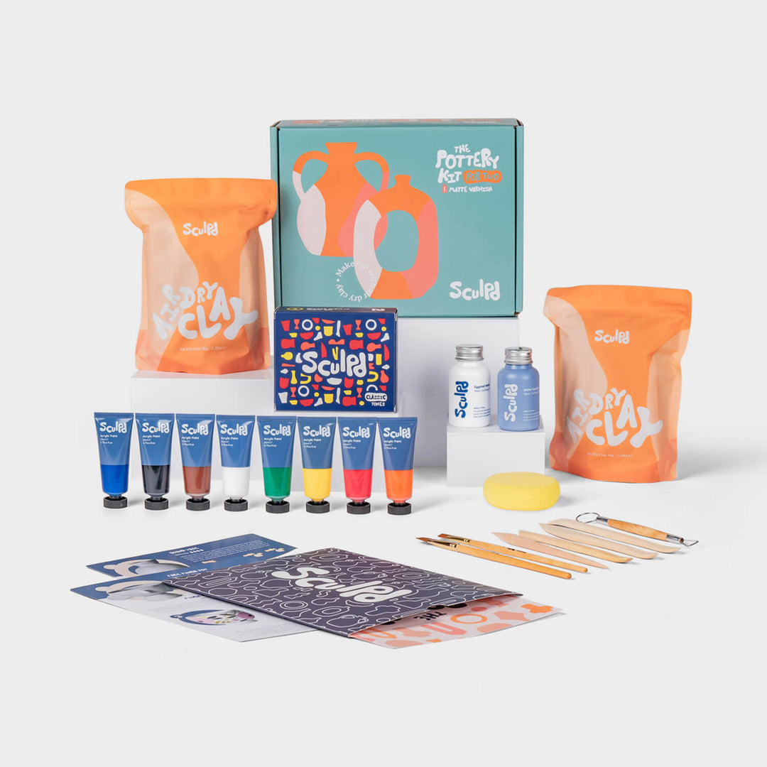 Sculpd Pottery Kit | The Original Air-Dry Clay Starter Kit