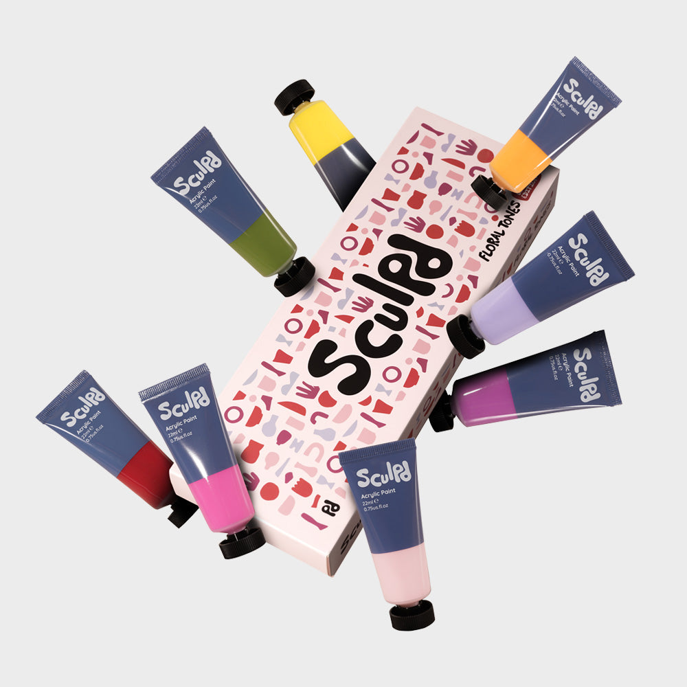 Sculpd Textured Art Kit | Create Your Own DIY Plaster Art on Canvas