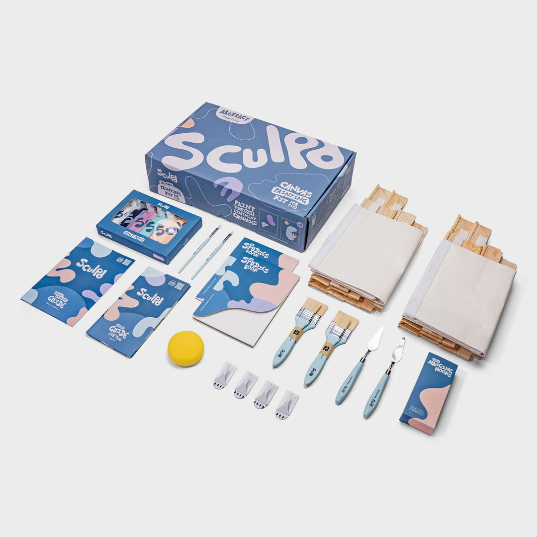 Canvas Painting Kit - Learn Abstract Art with our Complete Kit – Sculpd