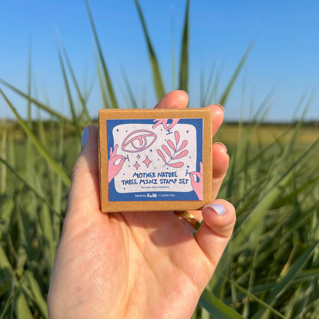 Mother Nature Three Mini Stamp Set for Air-Dry Clay – Sculpd