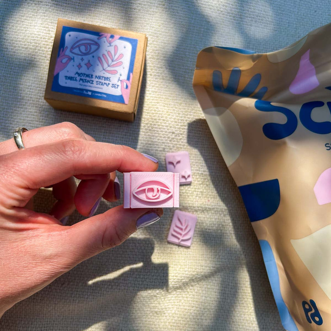 Mother Nature Three Mini Stamp Set for Air-Dry Clay – Sculpd