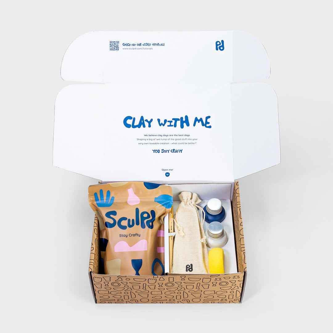 Sculpd Pottery Kit | The Original Air-Dry Clay Starter Kit